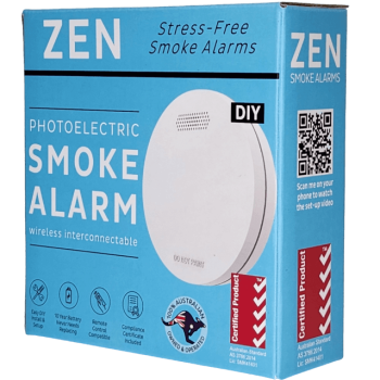 Photoelectric Smoke Alarm Wireless Interconnectable with 10 year ...
