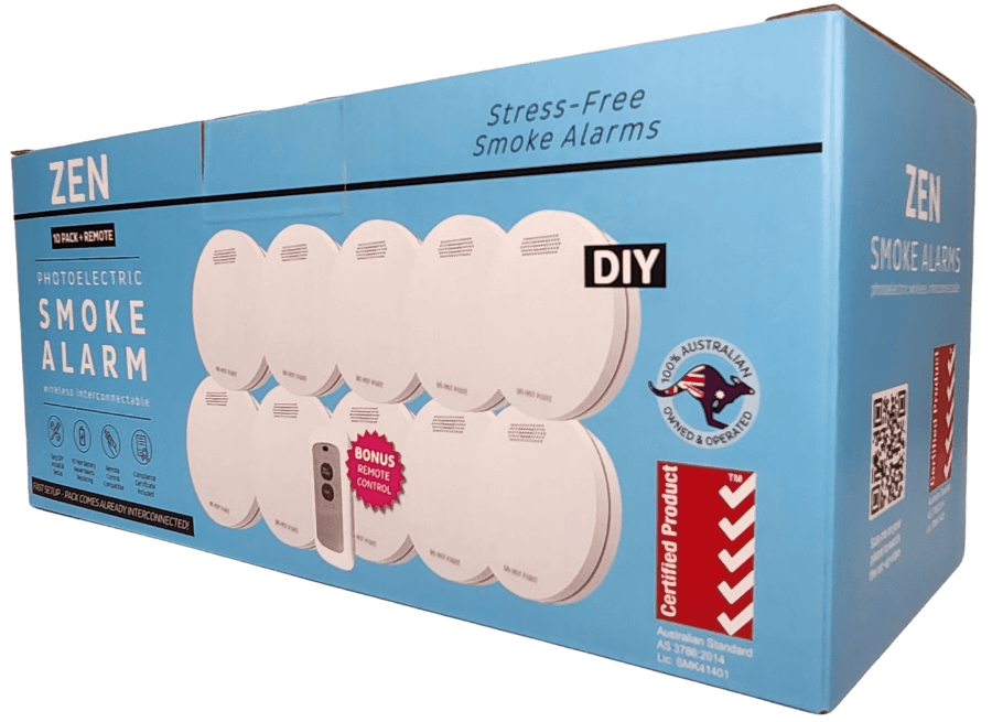 Wireless Interconnected Photoelectric Smoke Alarm with 10 year battery ...