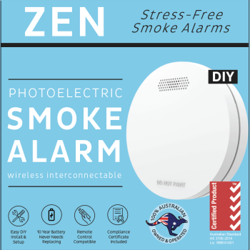 Wireless Interconnectable Photoelectric Smoke Alarm with 10 year ...