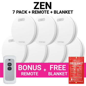 Wireless Interconnected Photoelectric Smoke Alarm with 10 year battery ...