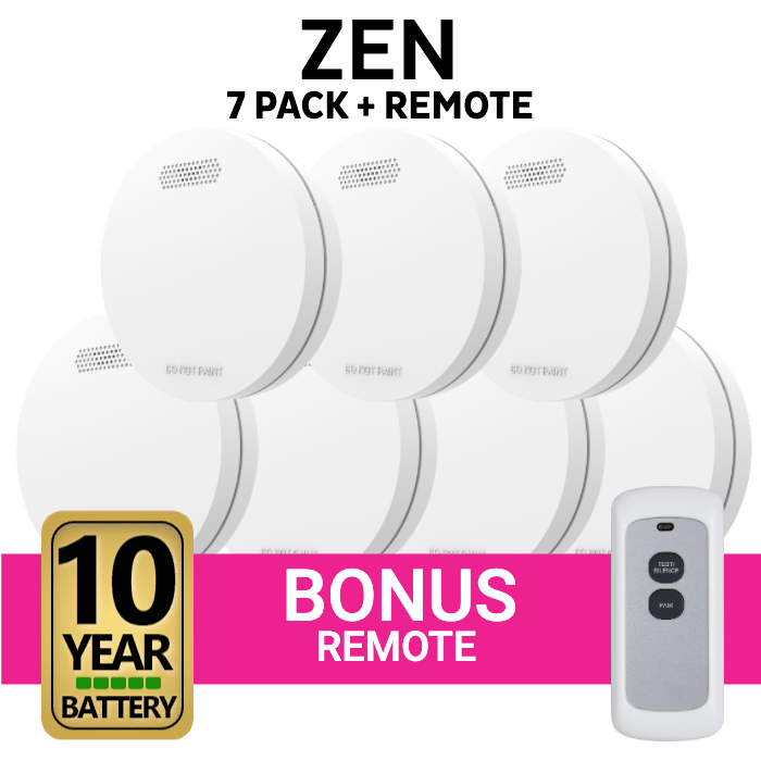 Wireless Interconnected Photoelectric Smoke Alarm with 10 year battery ...