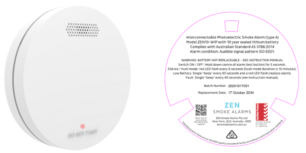ZEN Photoelectric Smoke Alarms | QLD Compliant Smoke Alarms